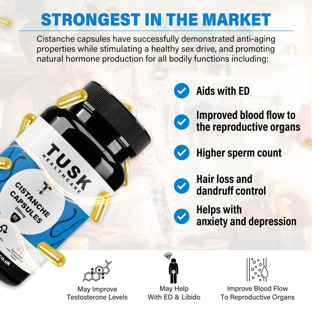 Cistanche Capsules - Anti-Aging, Fertility & Increased Blood Flow To R